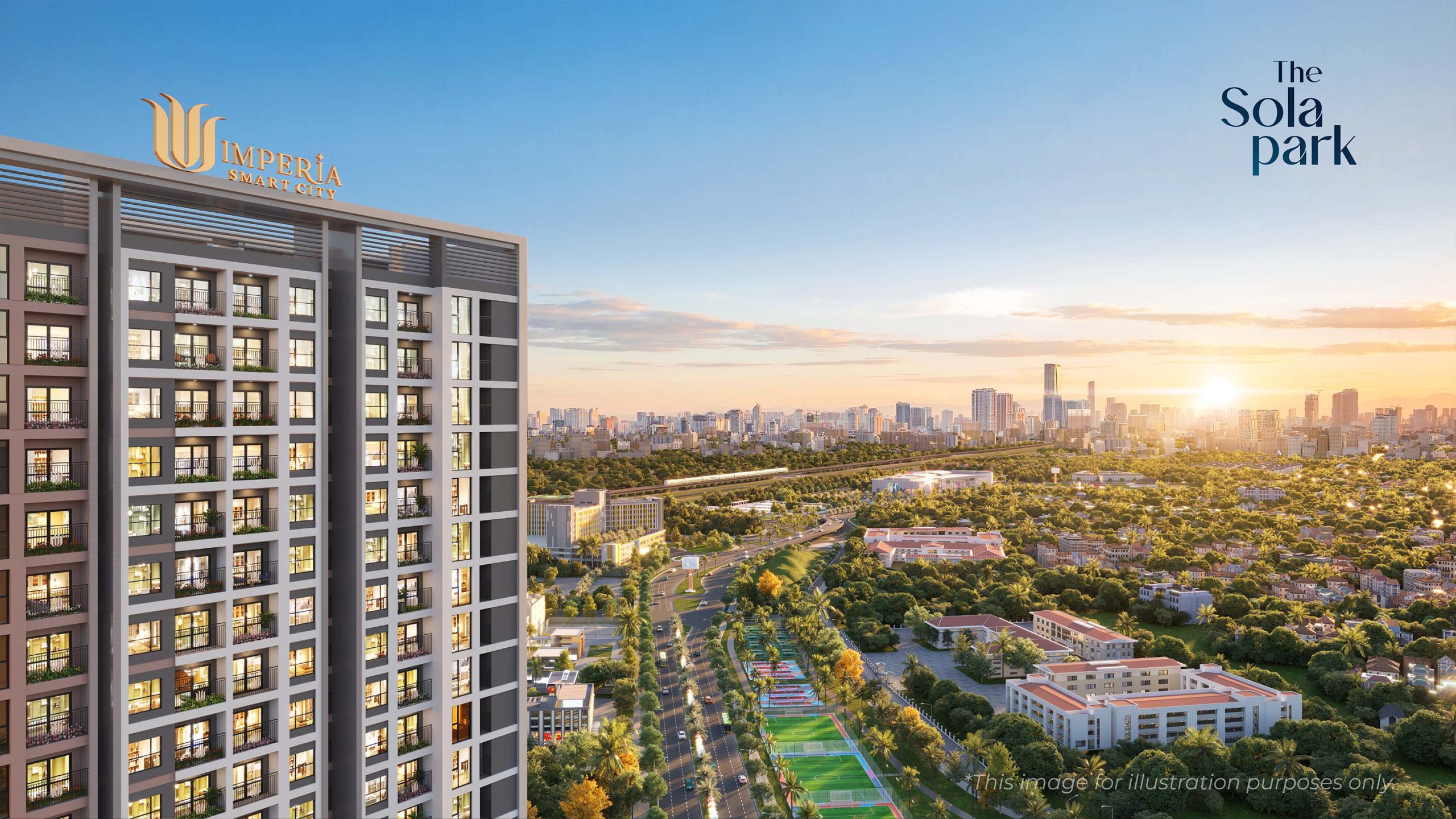 Vị trí và tất cả tiện ích của dự án The Sola Park