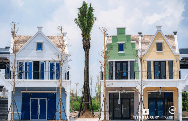 Tiến độ Eco Bazaar – Khu phố châu Âu giữa lòng Eco Retreat