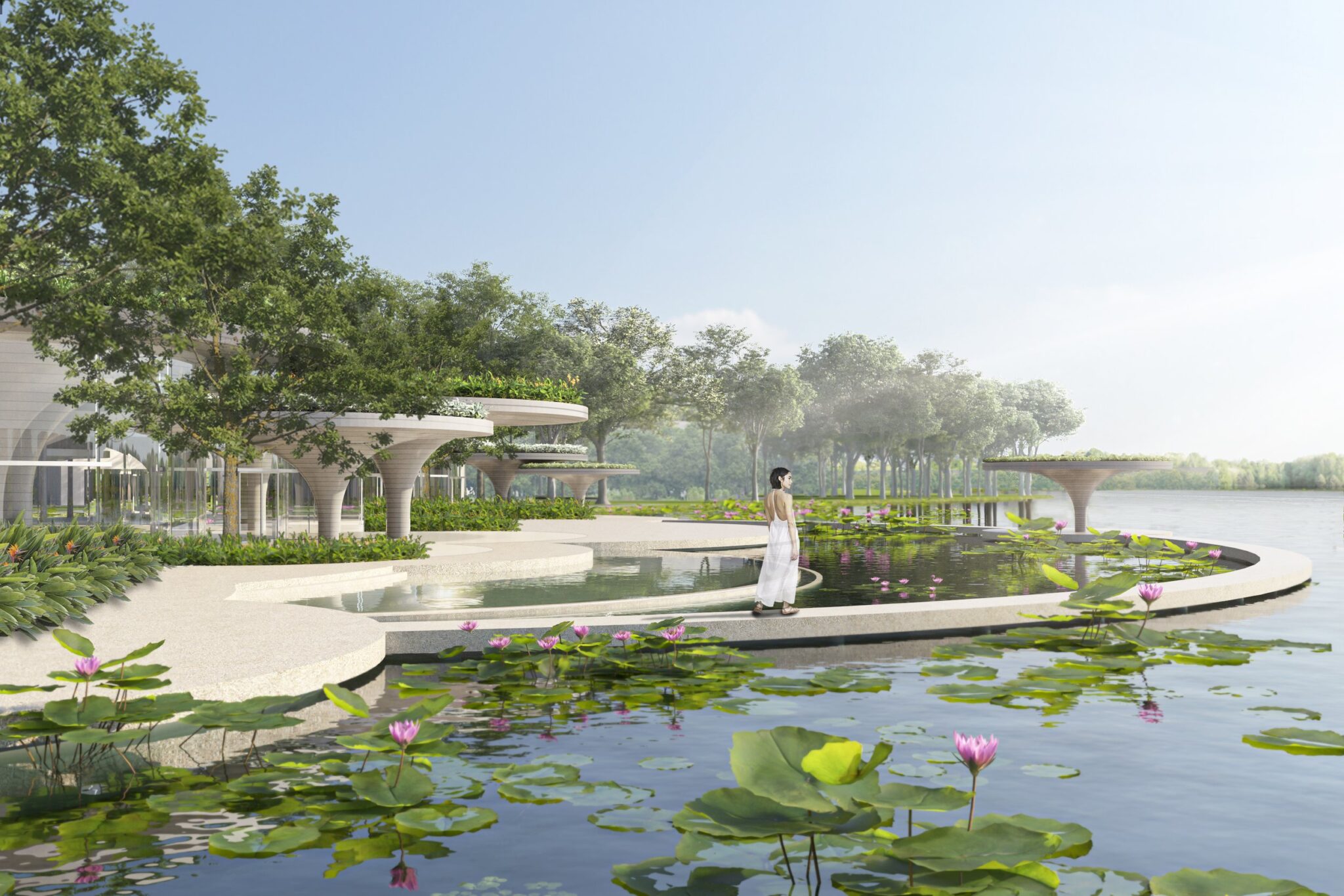 Club House Eco Retreat công trình nổi trên mặt nước đầy ấn tượng