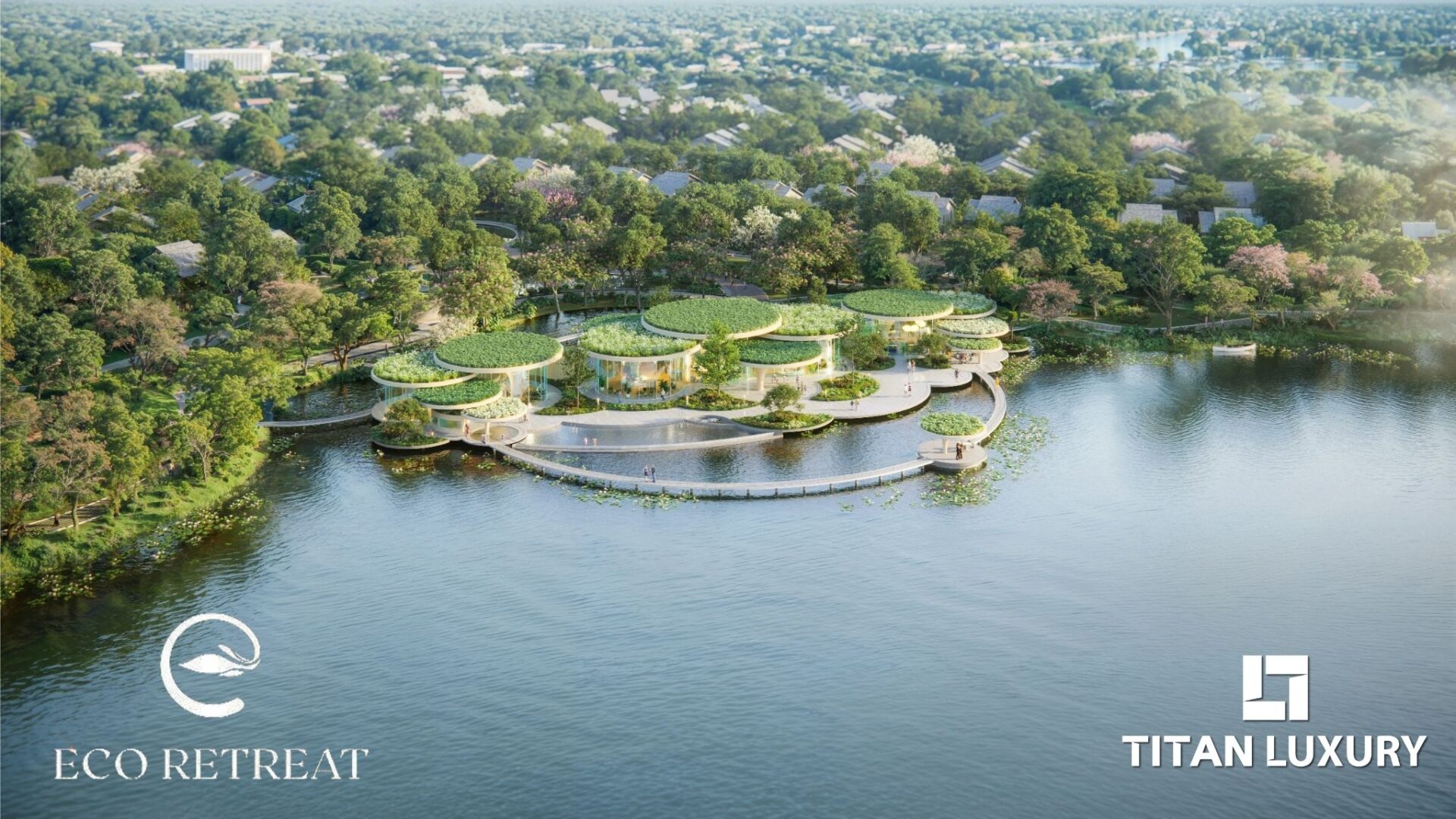 Forest Clubhouse Eco Retreat công trình nổi trên mặt nước đầy ấn tượng