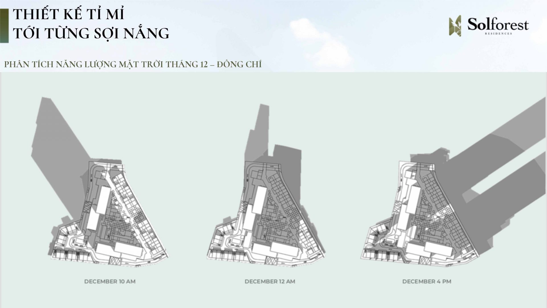 Thiết kế của Solforest Ecopark giúp tránh nắng, gió như thế nào?