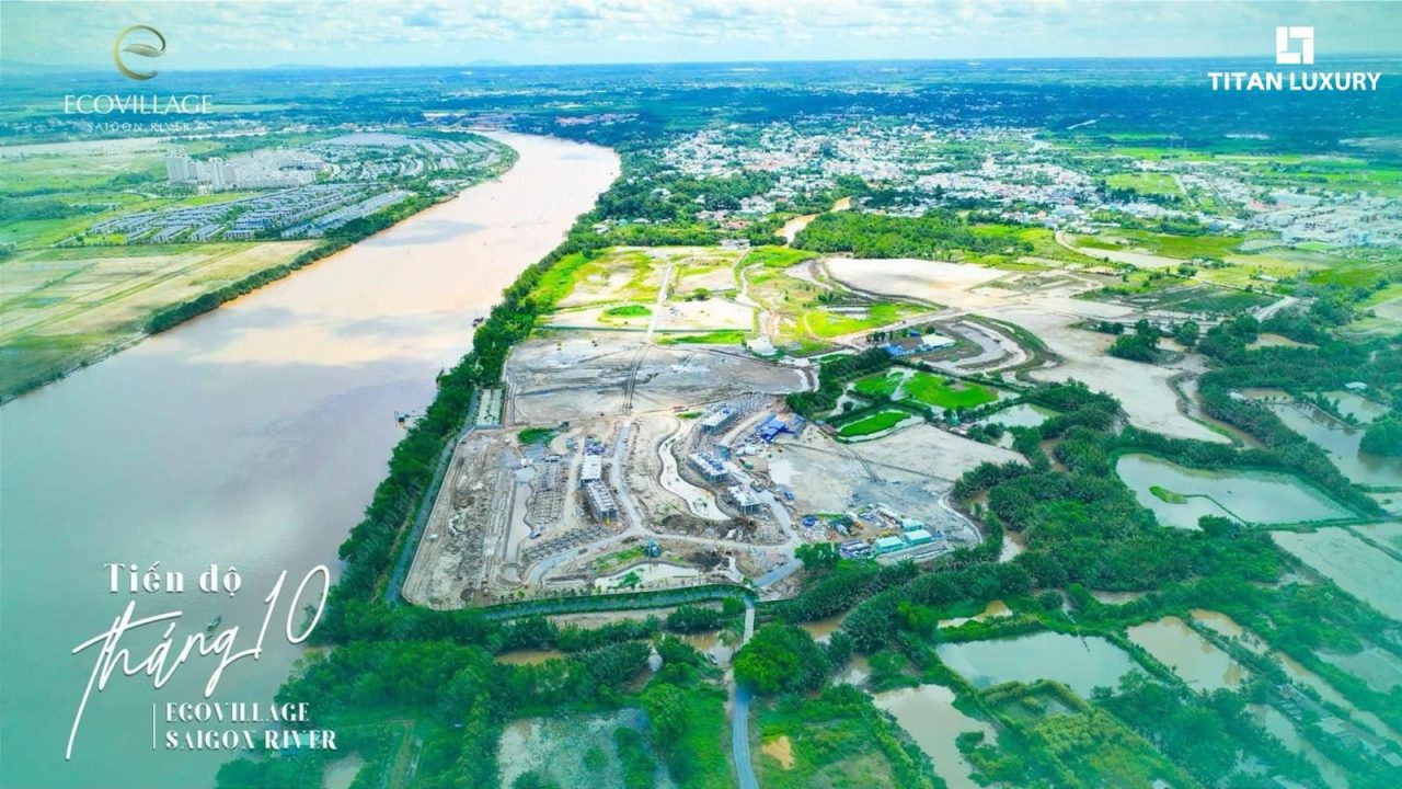 Tiến độ xây dựng dự án EcoVillage Saigon River tháng 10/2023