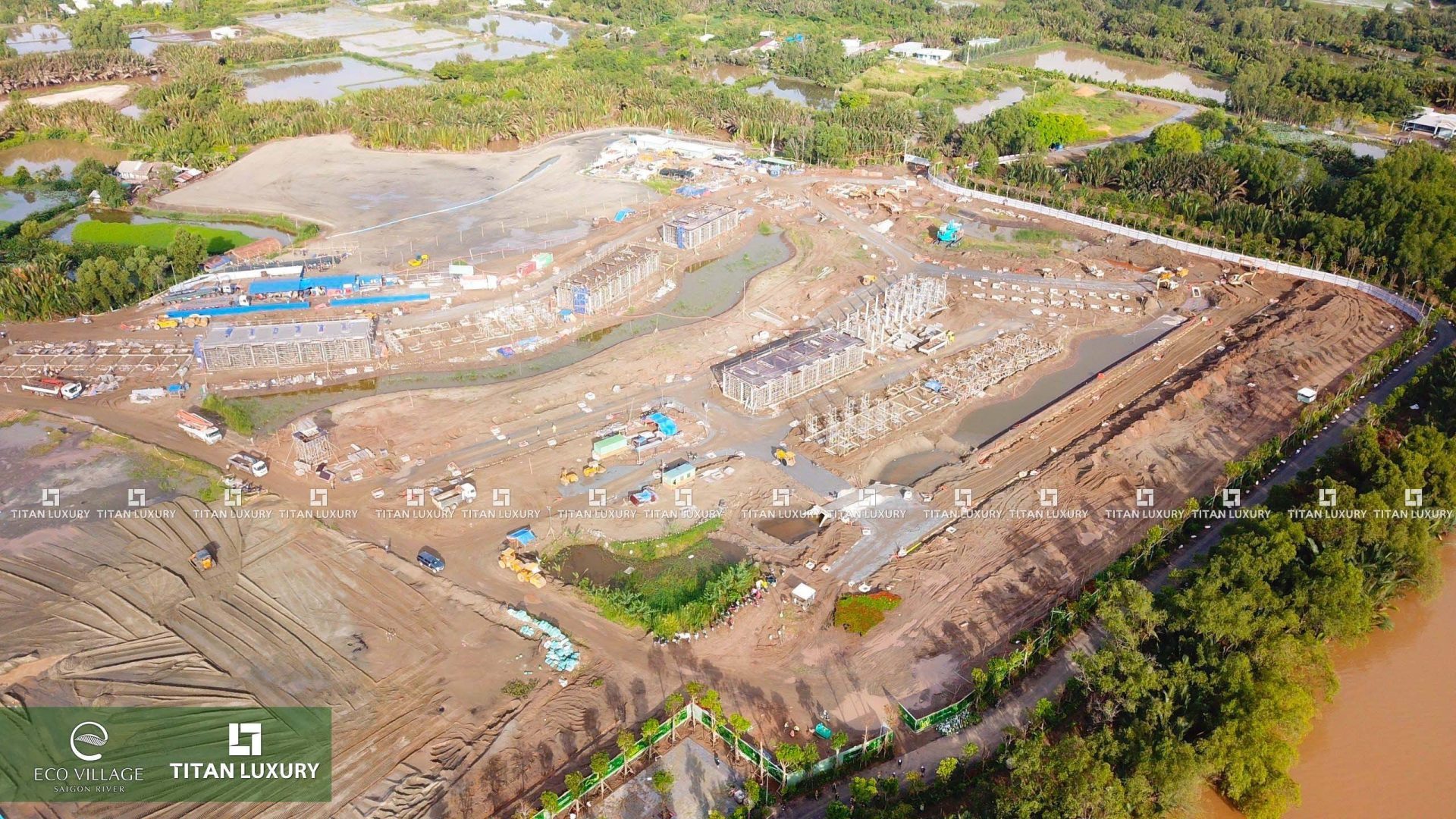Tiến độ xây dựng dự án EcoVillage Saigon River tháng 9/2023